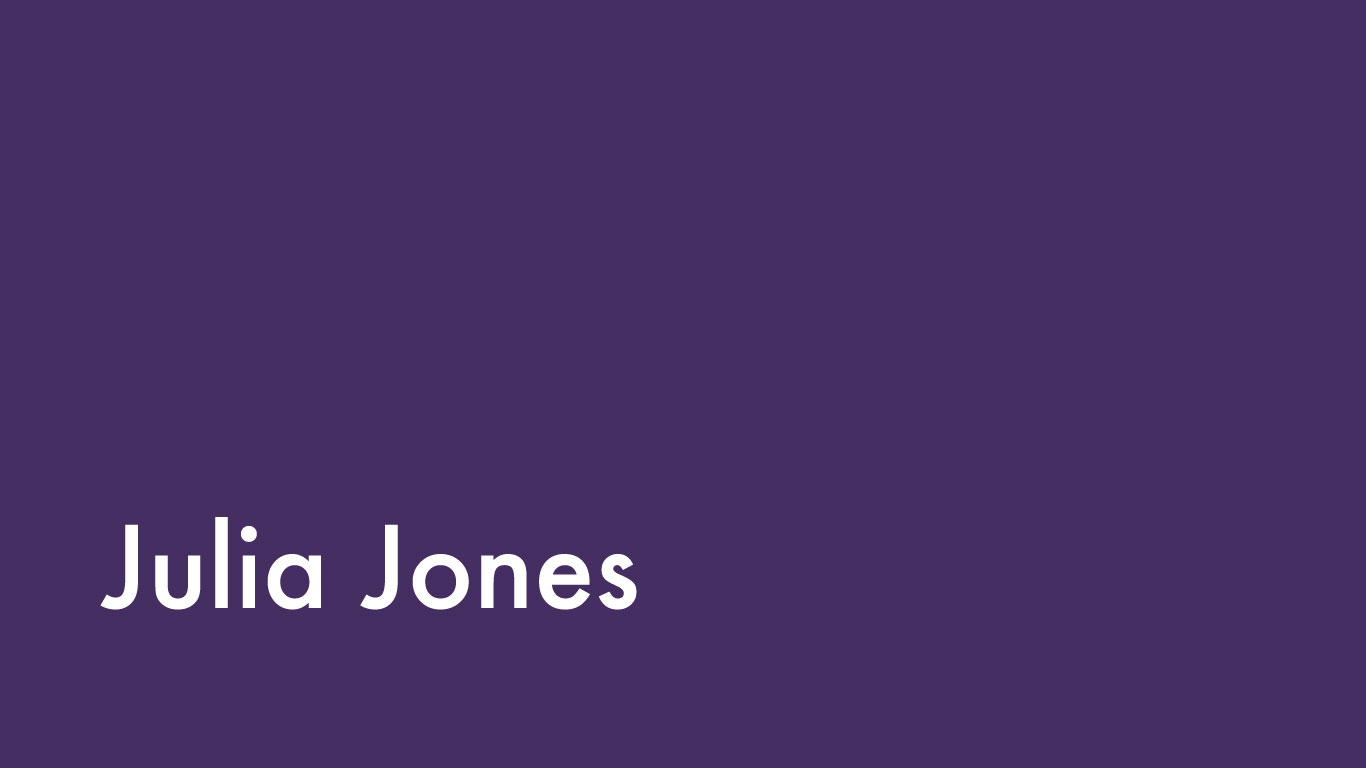 Julia Jones - Metric Design Studio